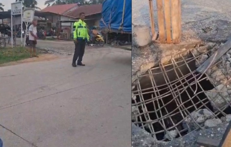 Akibat Truk Odol, Box Culvert di Sampang Bugis Kota Dumai
