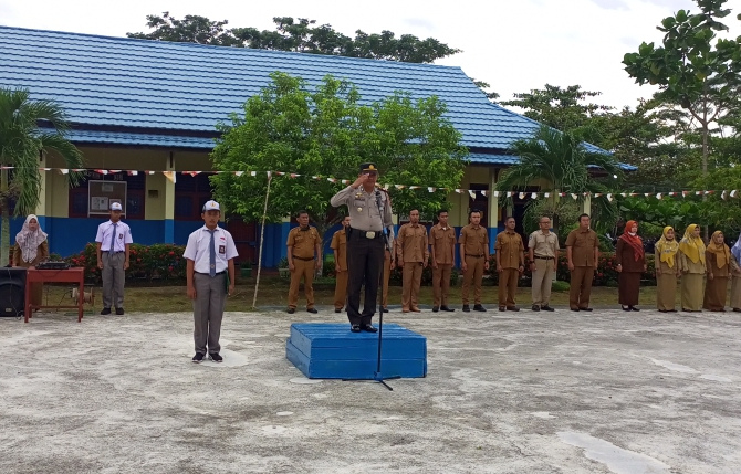 Jadi Irup di SMKN 1, Kapolsek Merbau Sampaikan Sejumlah Pesan Penting