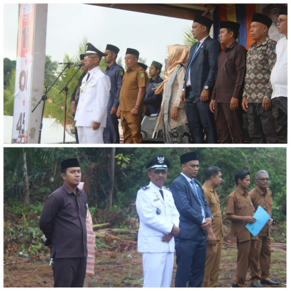 Anggota DPRD Meranti Sopandi Ikuti Apel HUT RI ke-78 Dua Desa di Rangsang Barat
