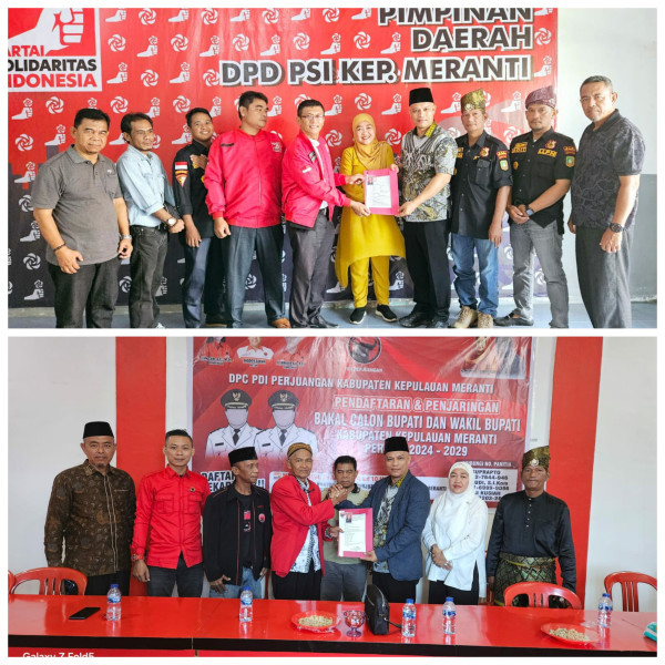 Serius Maju Pilkada Meranti 2024, Jasman Resmi Mendaftar di PSI dan PDI P