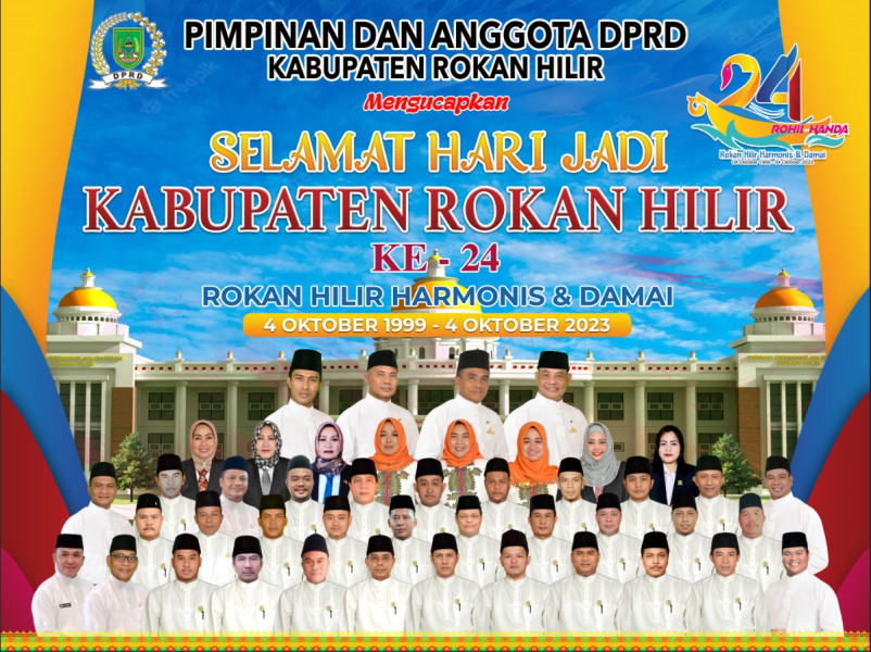 Iklan Ucapan Selamat Hari Jadi Kabupaten Rohil ke-24
