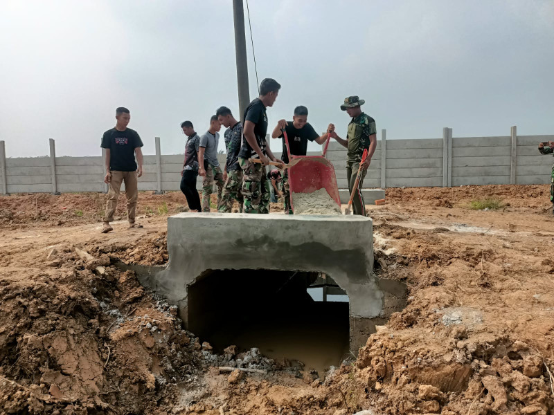 Pembangunan Box Culvert di Jalan Sejahtera Hampir Selesai