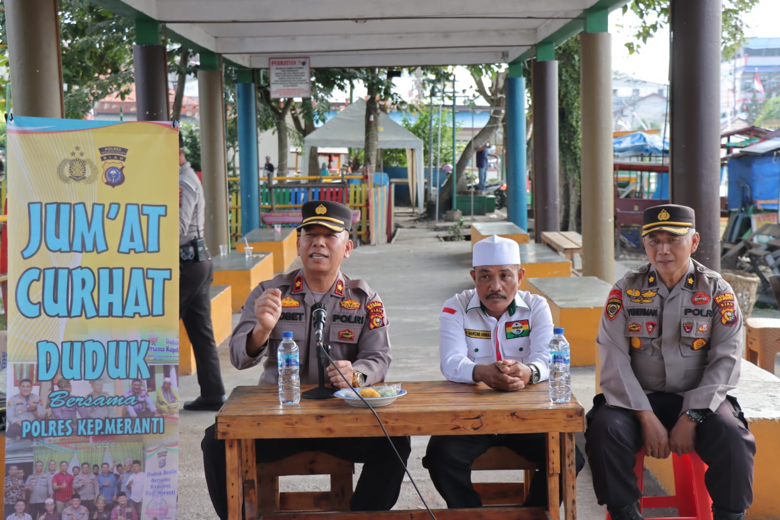 Jumat Curhat, Wakapolres Polres Meranti Duduk Bersama PPMLN